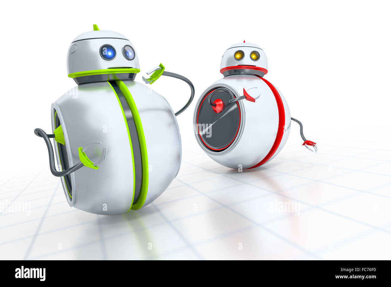 sweet little robots Stock Photo - Alamy