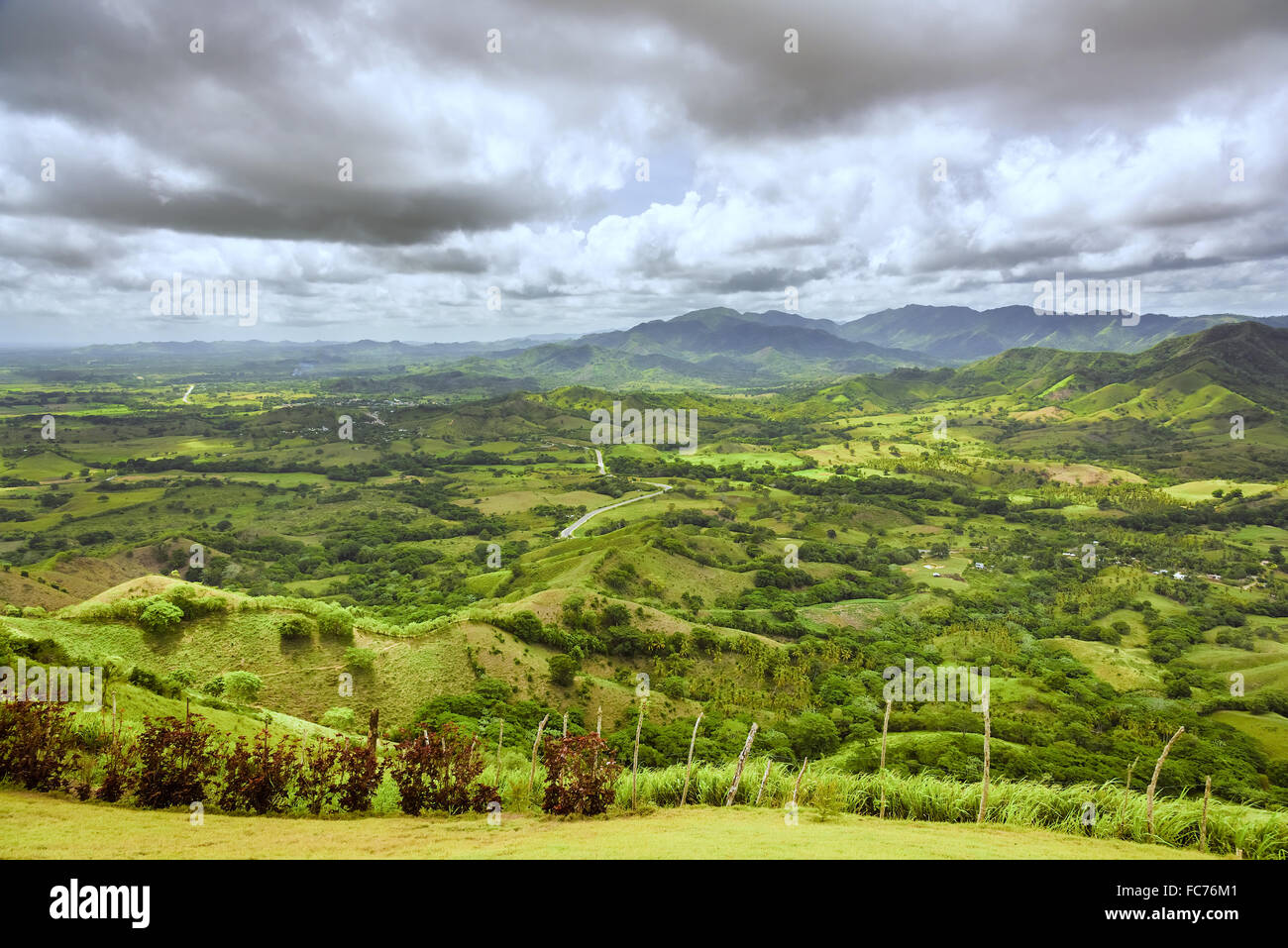 Valley in the mountains Stock Photo - Alamy