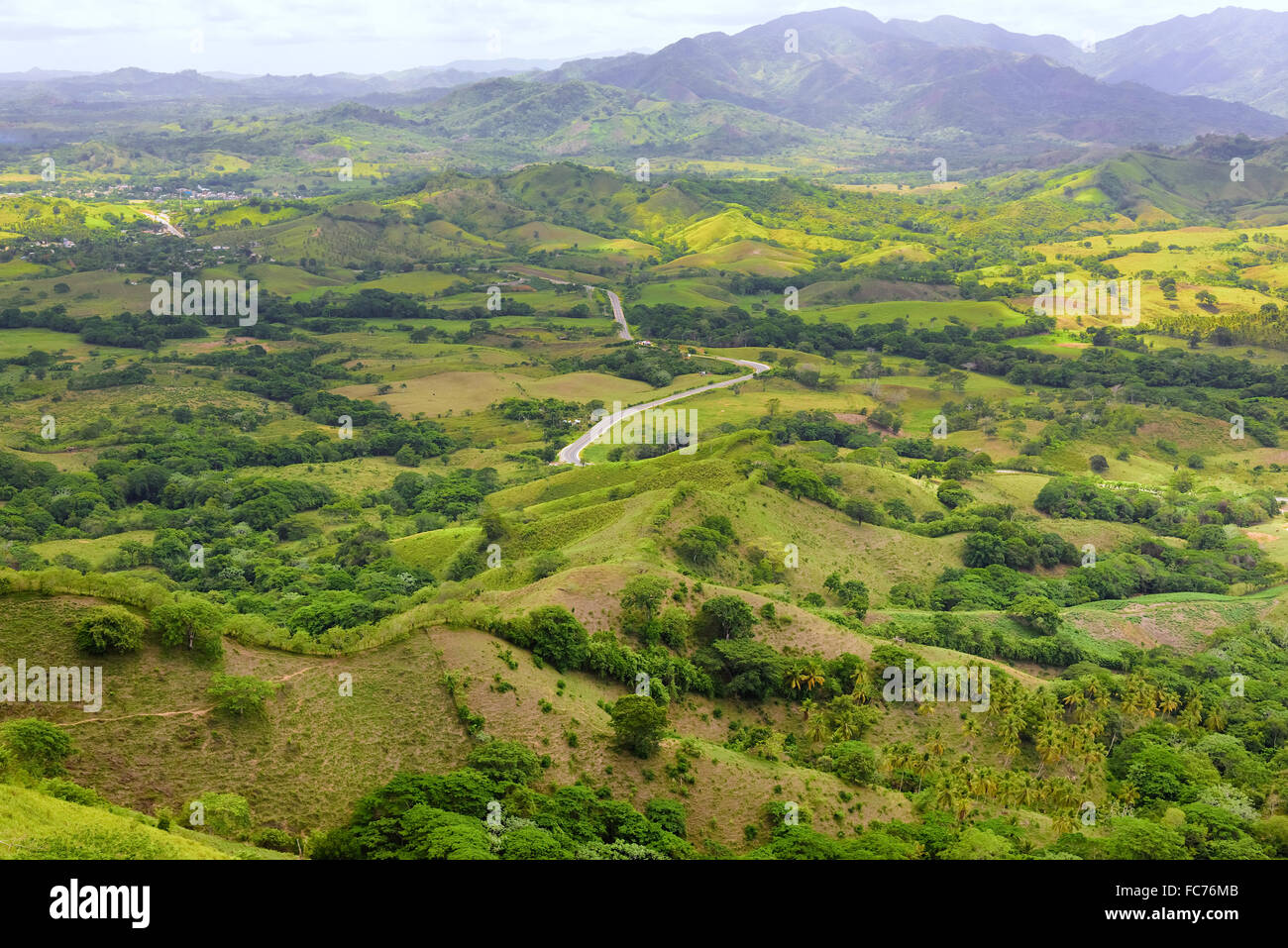 Valley in the mountains Stock Photo - Alamy