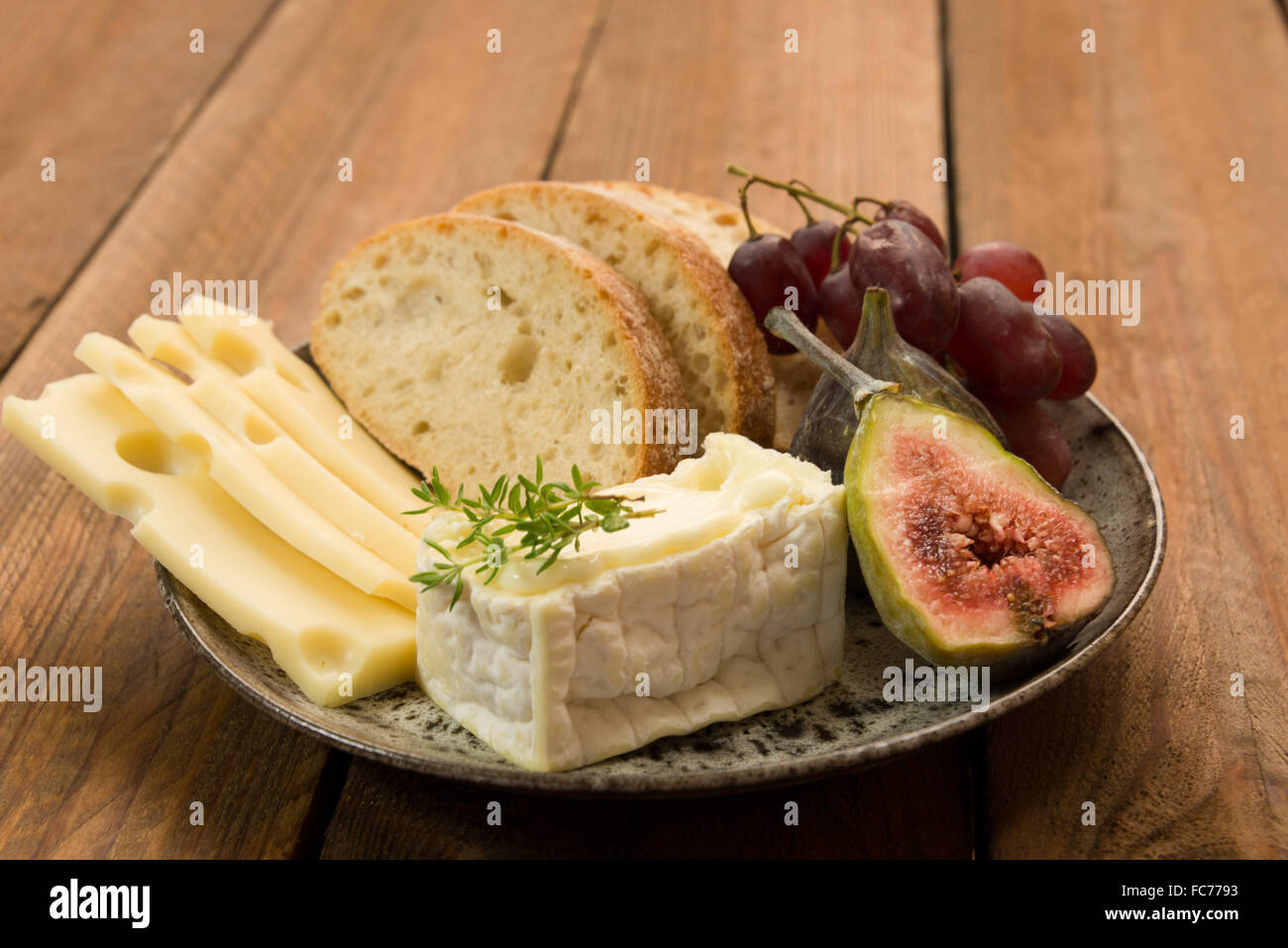 snack of swiss and french cheese Stock Photo - Alamy