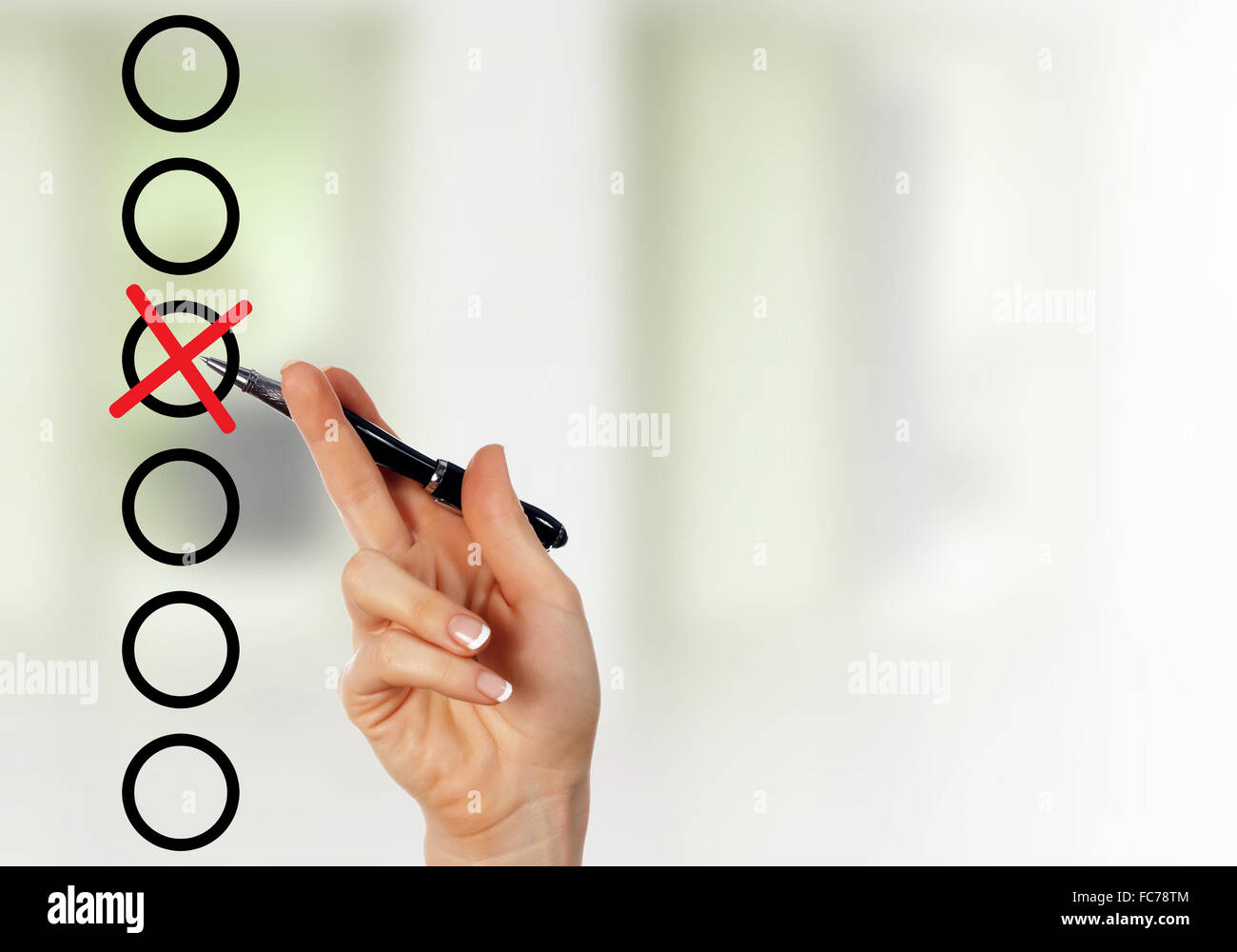 Image of a check list with red mark Stock Photo - Alamy