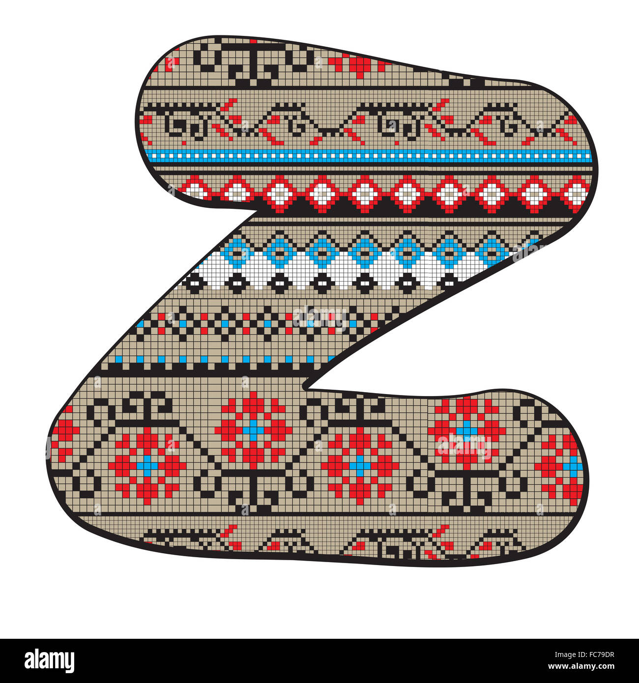 Urban pattern letters Cut Out Stock Images & Pictures - Alamy