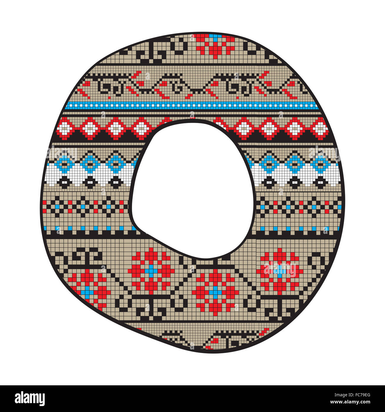 O letter decorated Stock Photo - Alamy