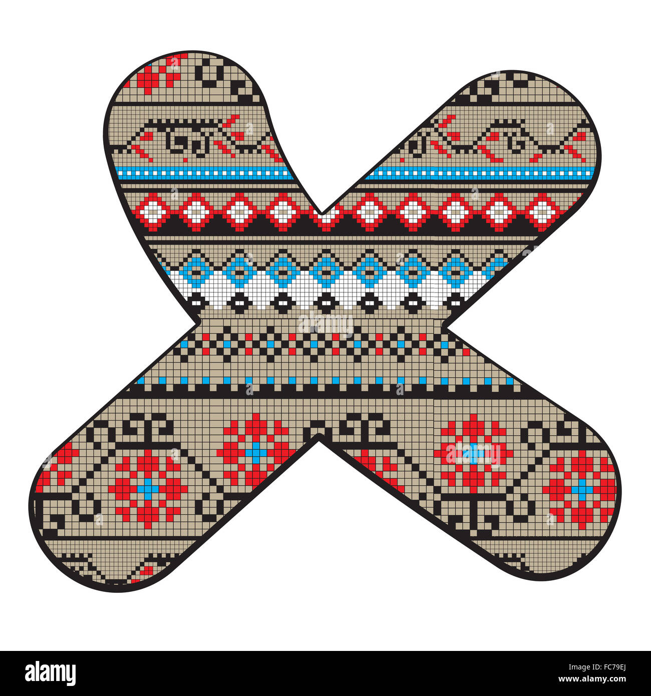 Letter x pixel art hi-res stock photography and images - Alamy