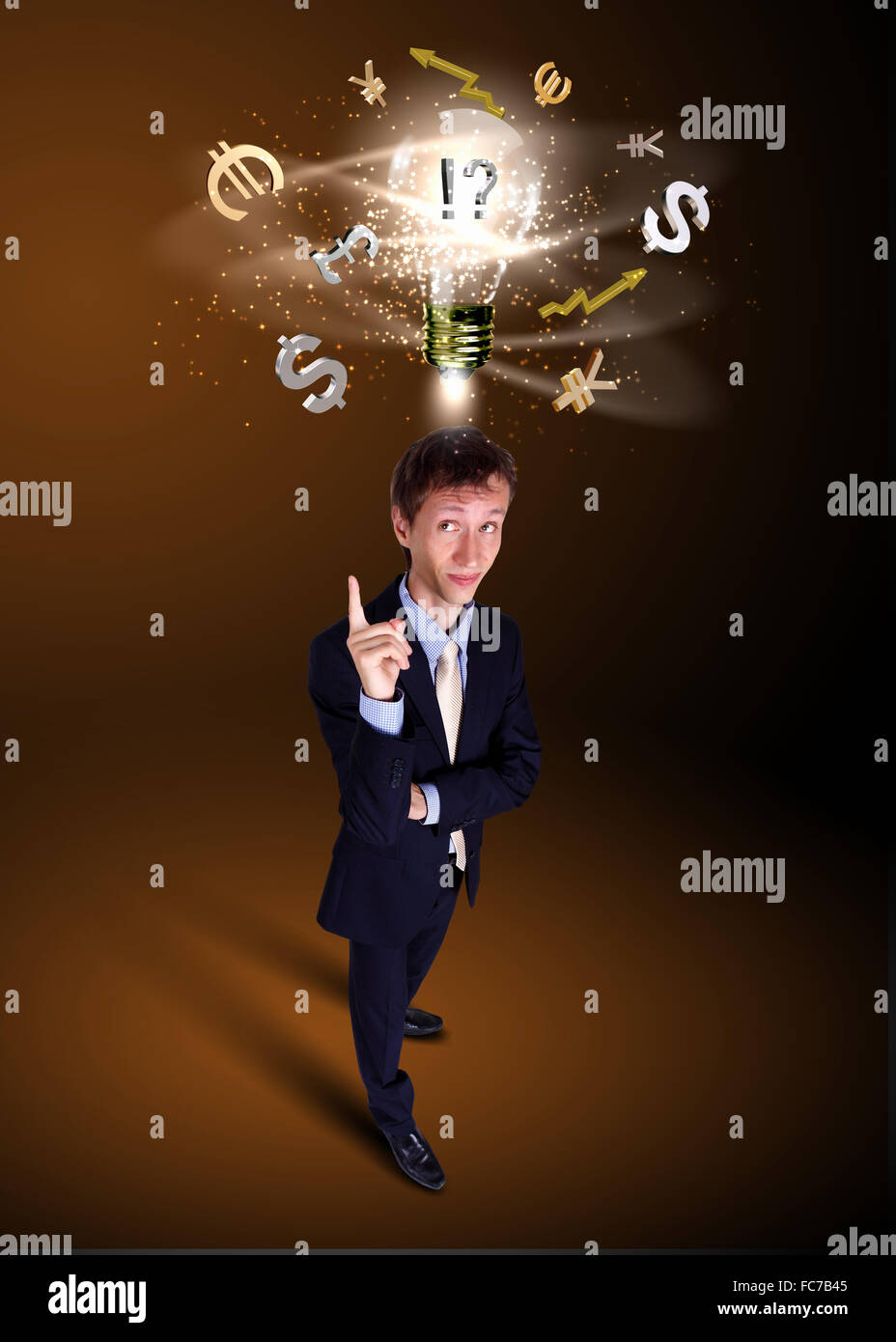 Image of young creative and innovative bussiness man Stock Photo - Alamy