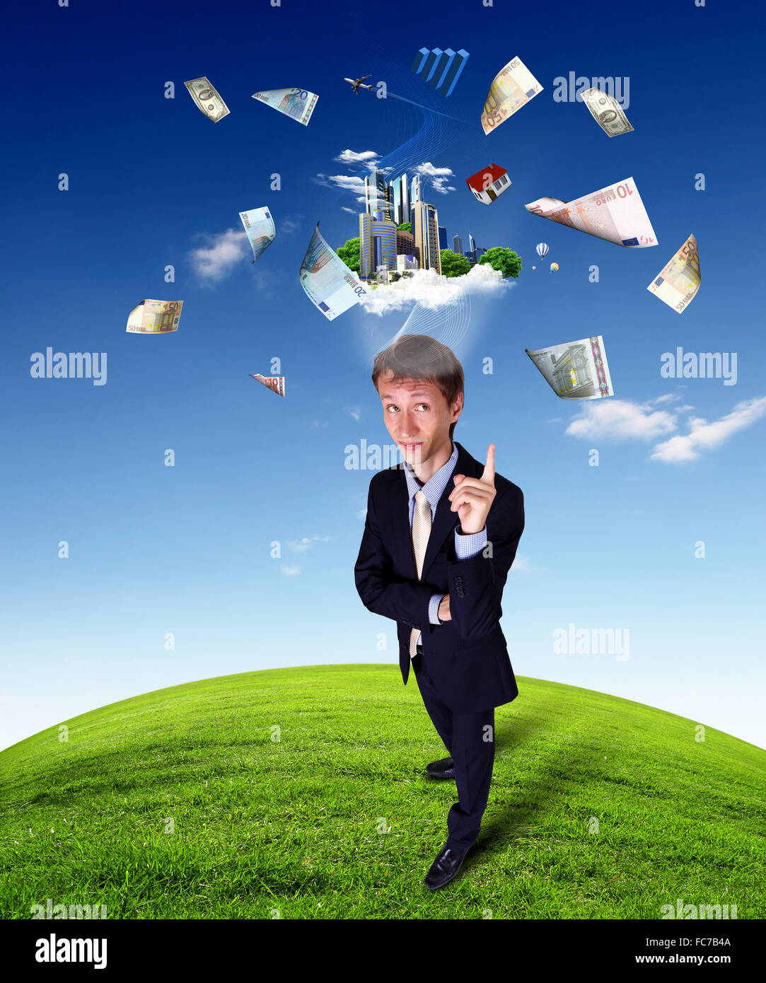 Image of young creative and innovative bussiness man Stock Photo - Alamy