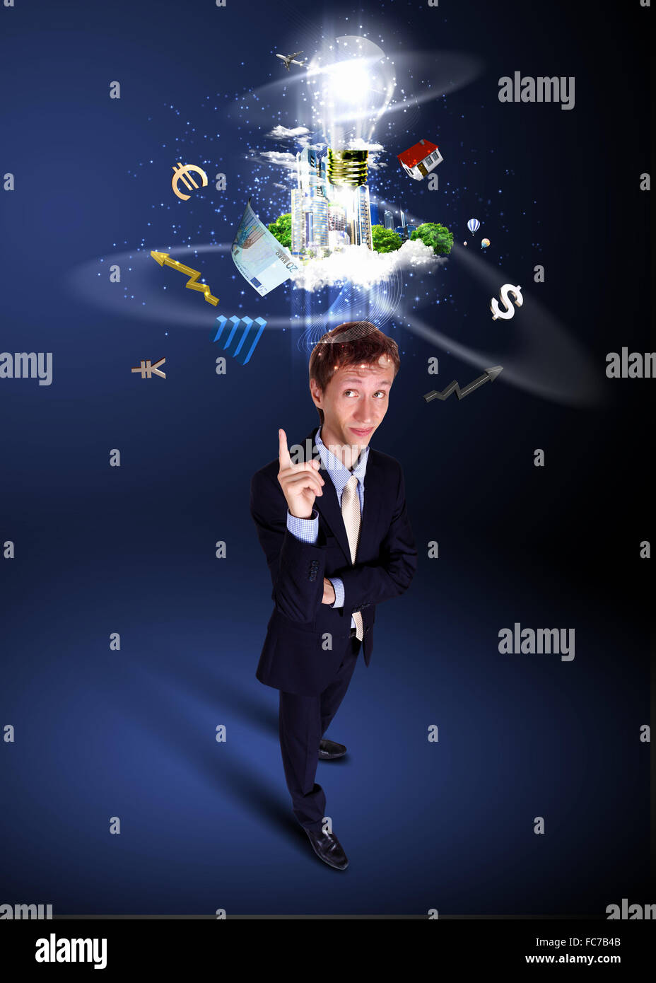 Image of young creative and innovative bussiness man Stock Photo - Alamy