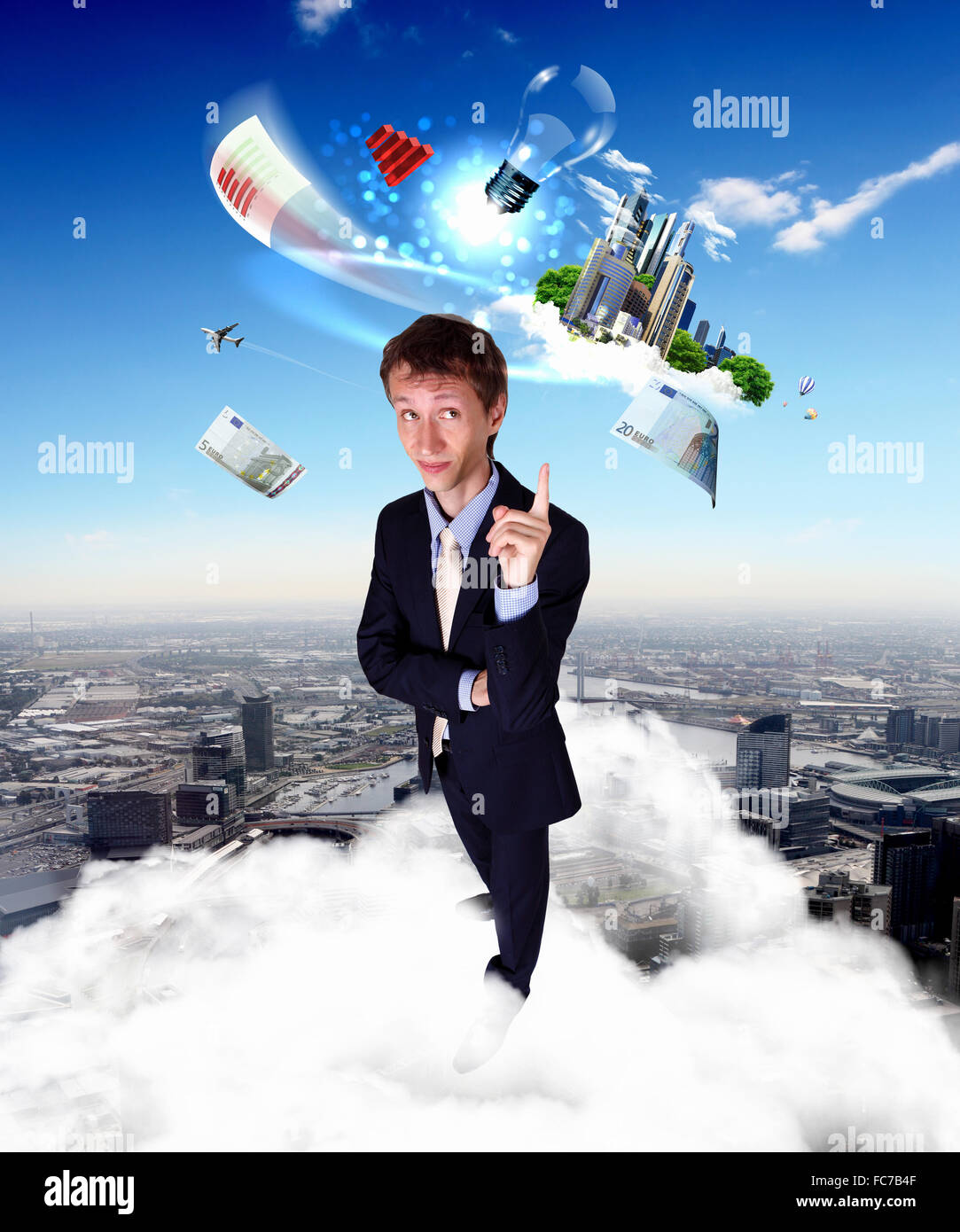 Image of young creative and innovative bussiness man Stock Photo - Alamy