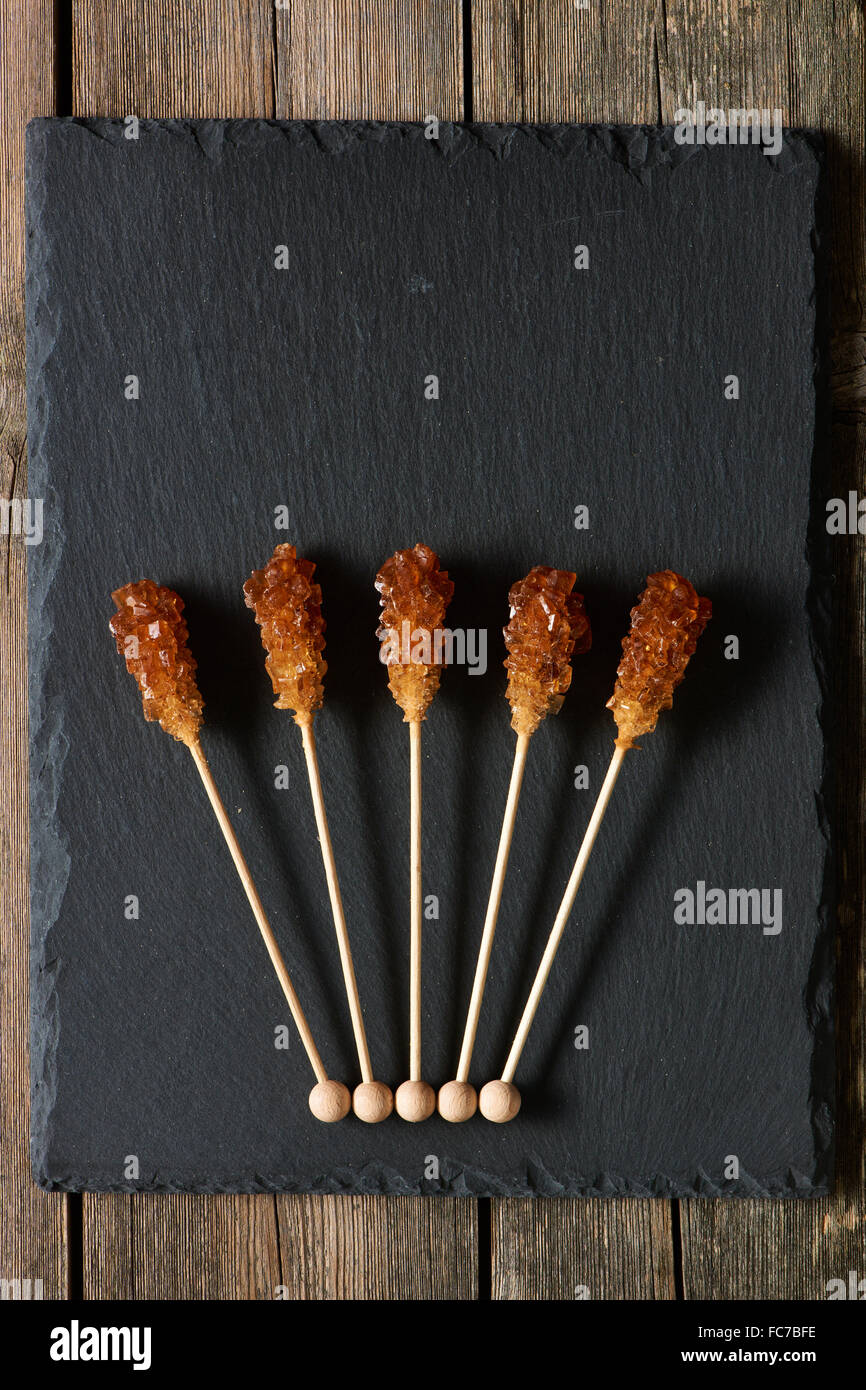 Brown sugar sticks Stock Photo - Alamy