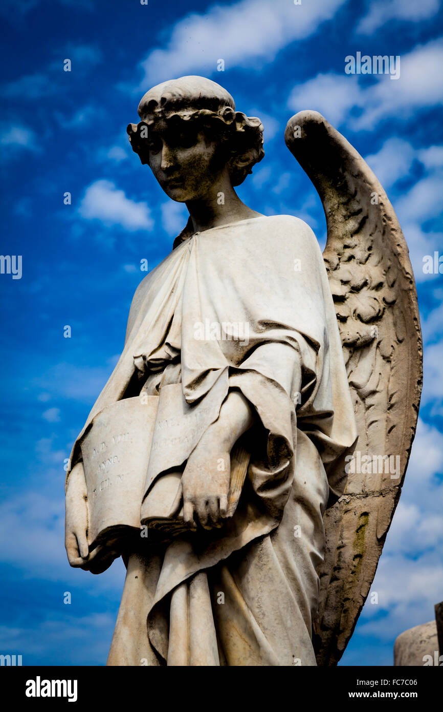 Old cemetery statue hi-res stock photography and images - Alamy