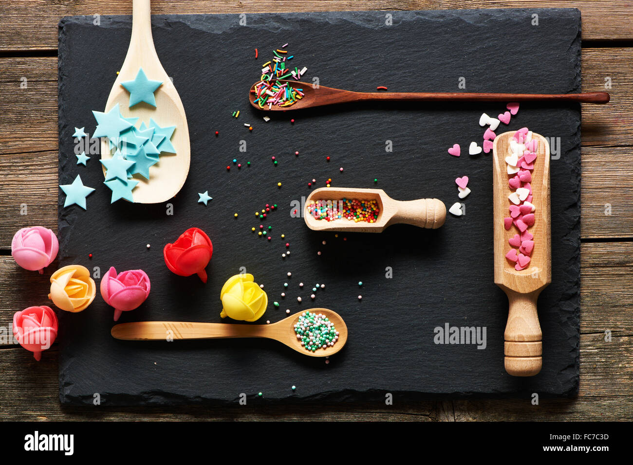 Sugar sprinkle dots Stock Photo - Alamy
