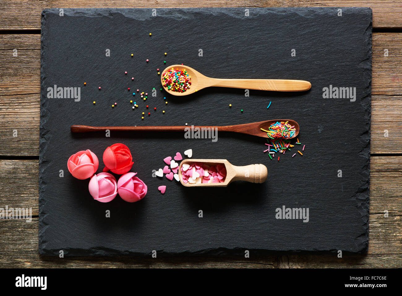 Sugar sprinkle dots Stock Photo - Alamy