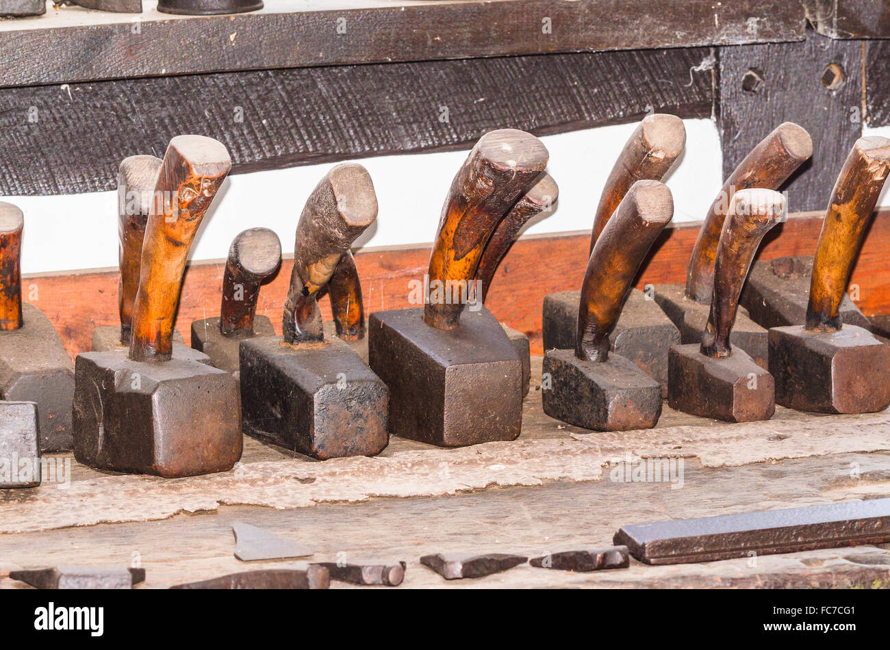 Obsolete rough claw hammer Stock Photo - Alamy