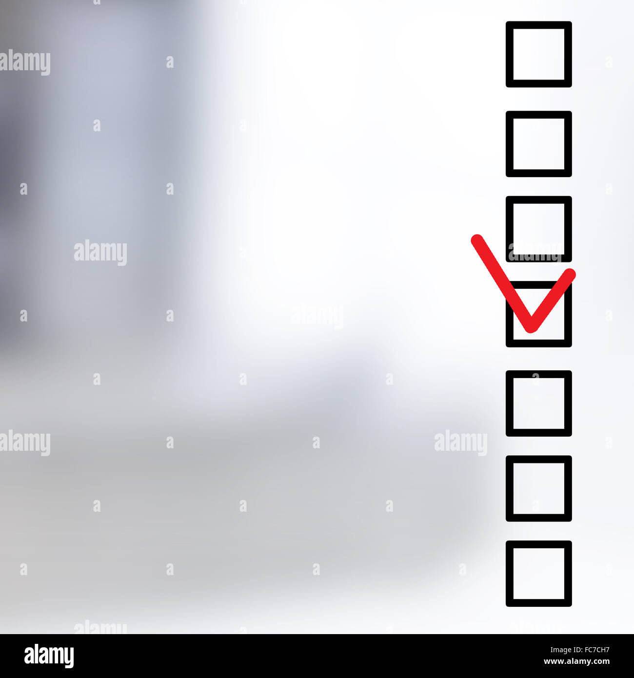 Image of a check list with red mark Stock Photo - Alamy