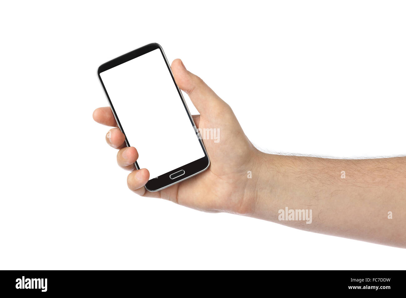 Hand with smartphone Stock Photo - Alamy