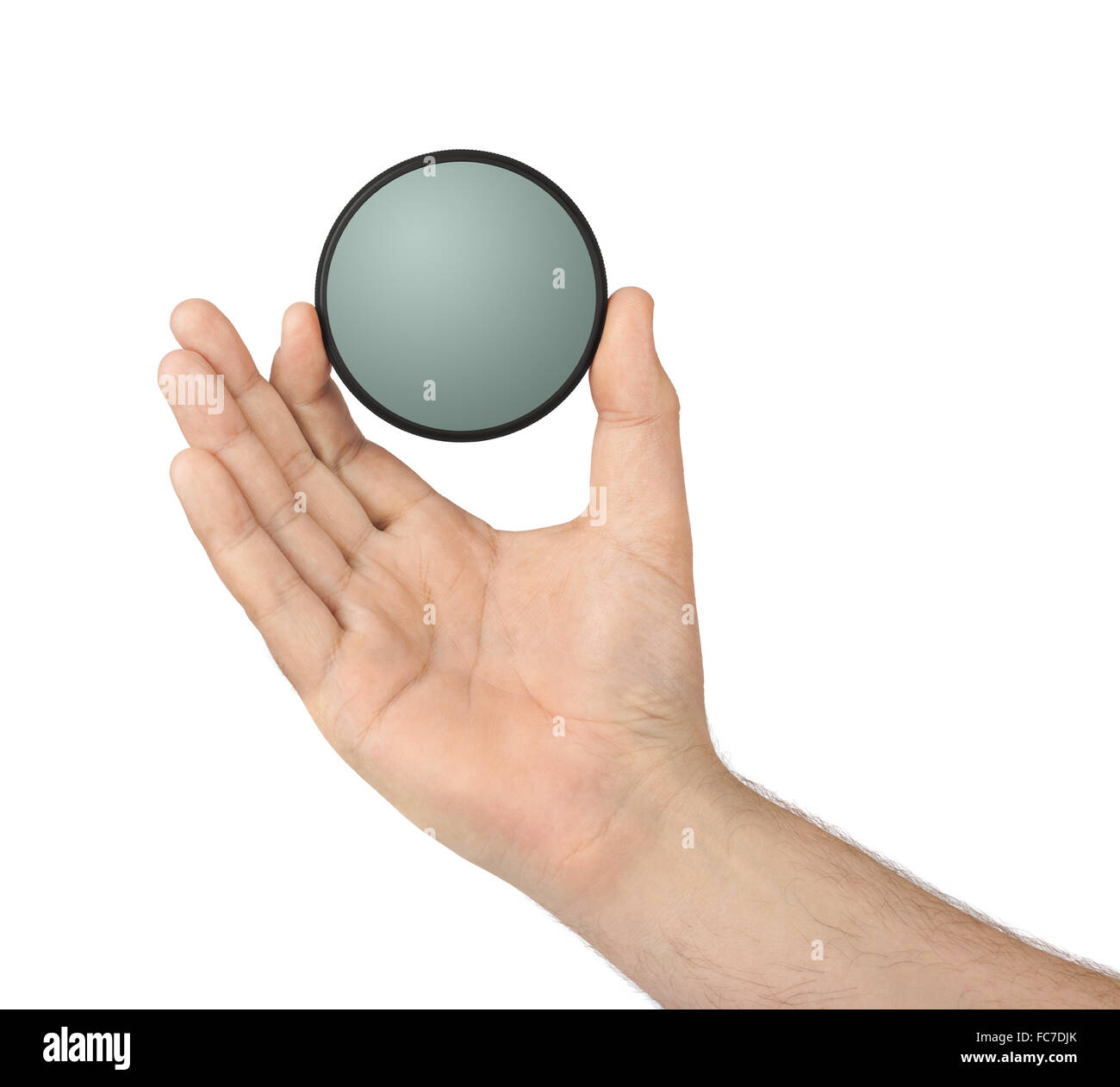 Hand with photo filter Stock Photo - Alamy