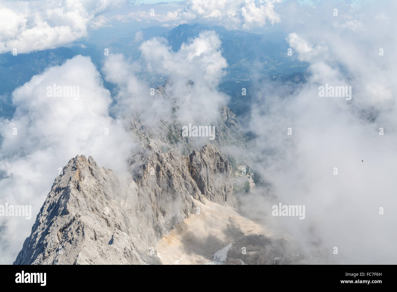 Zugspitze mountain top of Germany Stock Photo - Alamy