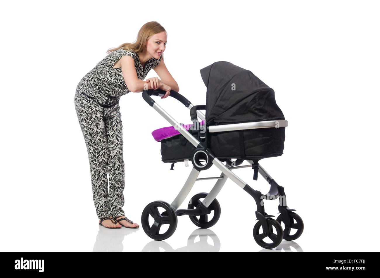 Girl pushing chair hi-res stock photography and images - Alamy