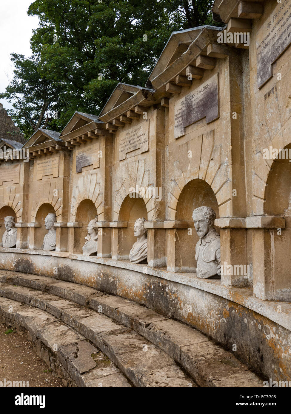 The Temple of British Worthies at Stowe Landscape Gardens ...