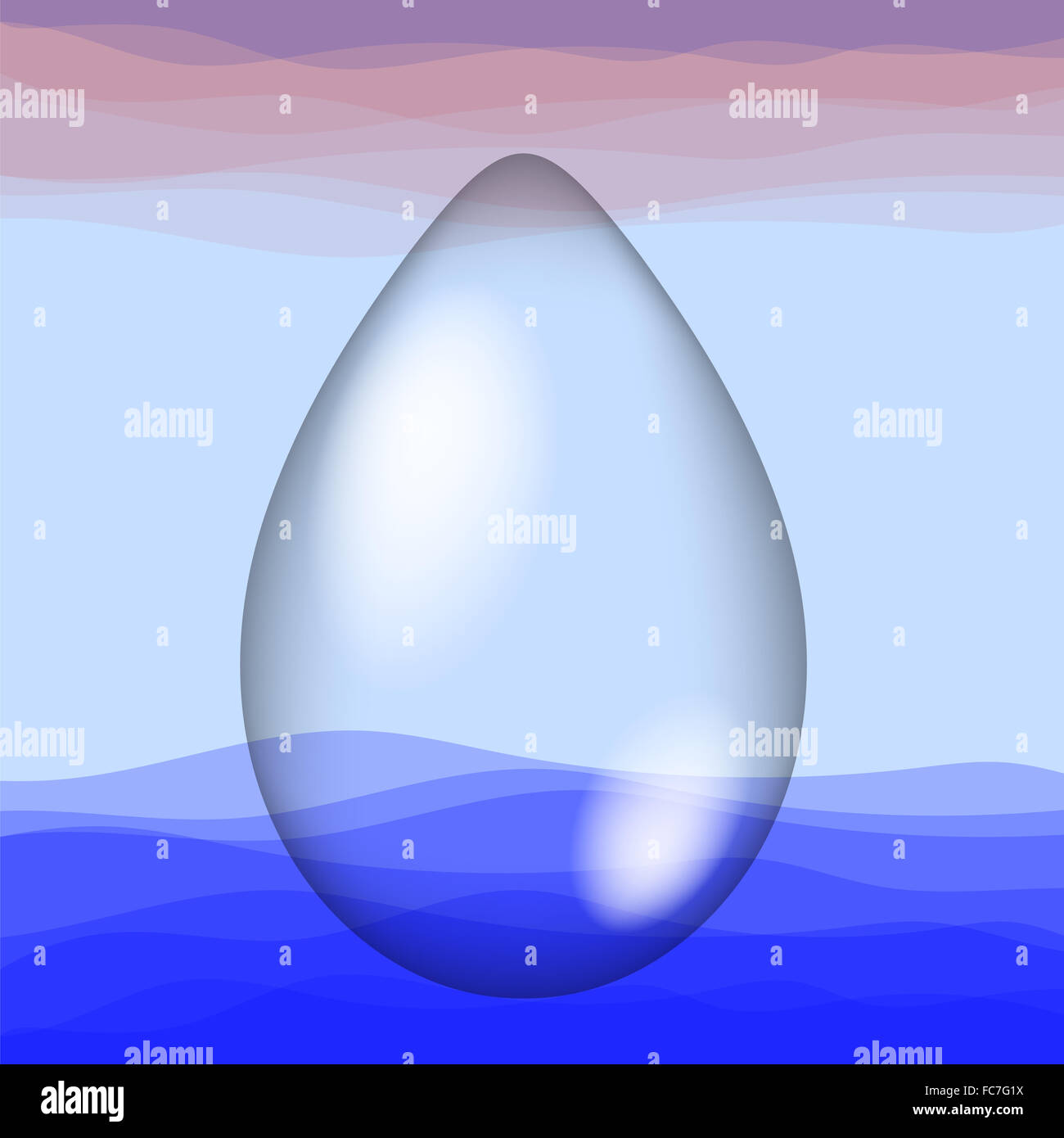 Transparent Water Drop Stock Photo - Alamy
