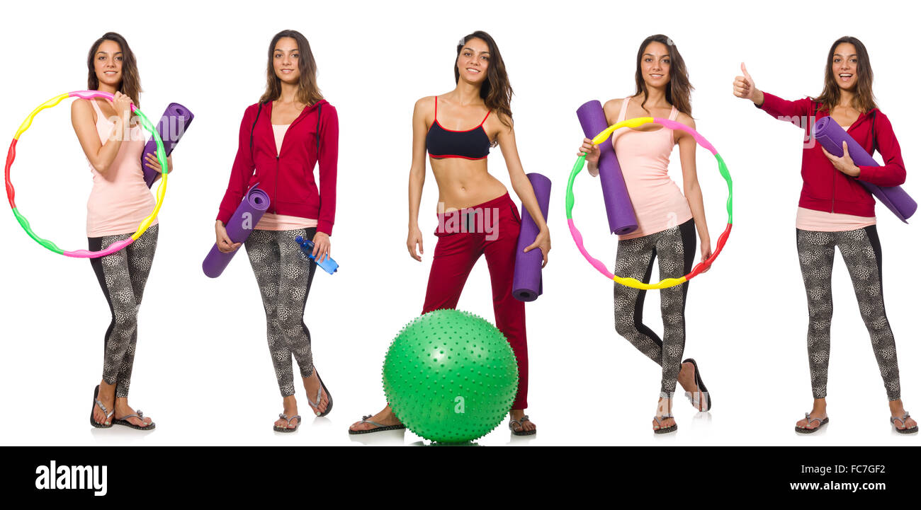 Set of model photos in health concept Stock Photo - Alamy