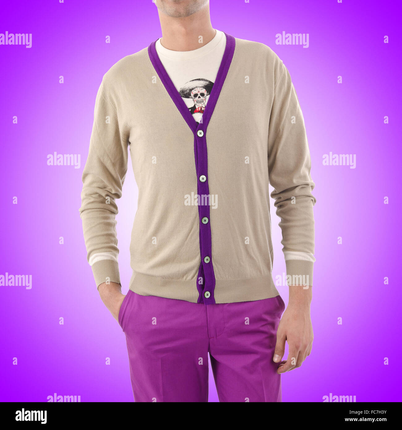 Stylish jacket isolated on model Stock Photo - Alamy