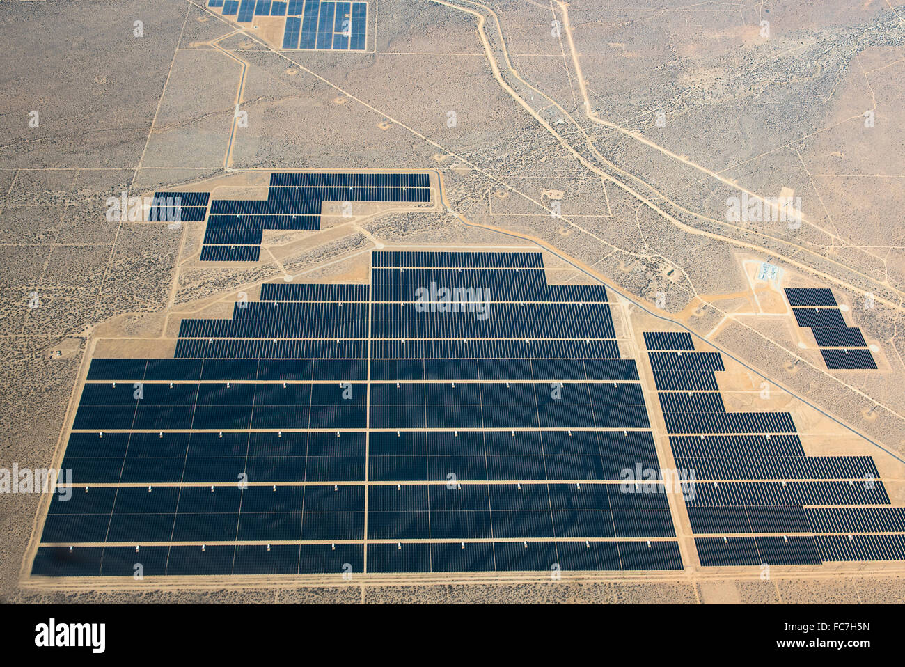 Aerial view of solar farm in remote landscape Stock Photo - Alamy