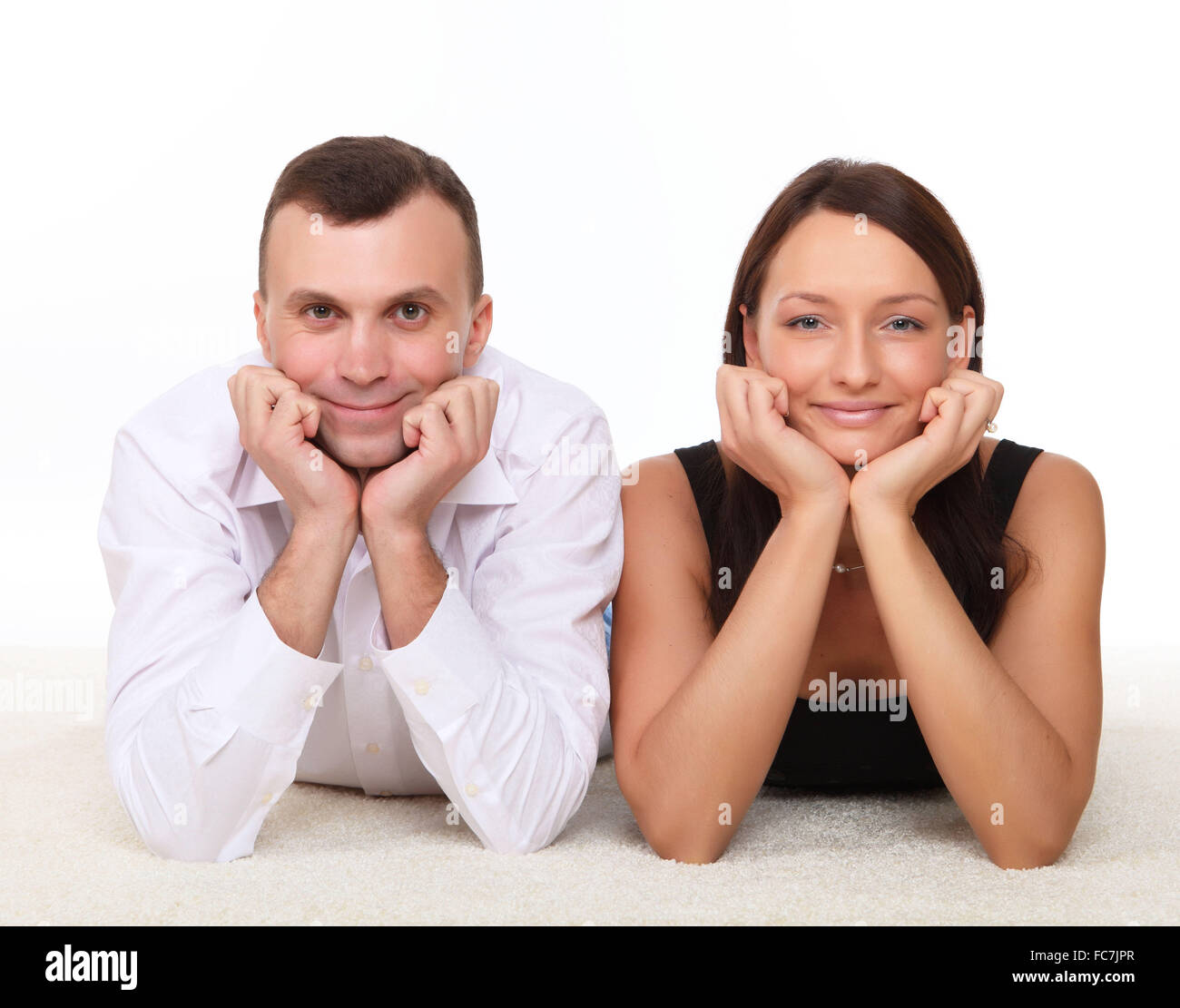 a happy young couple in love spending time together Stock Photo - Alamy