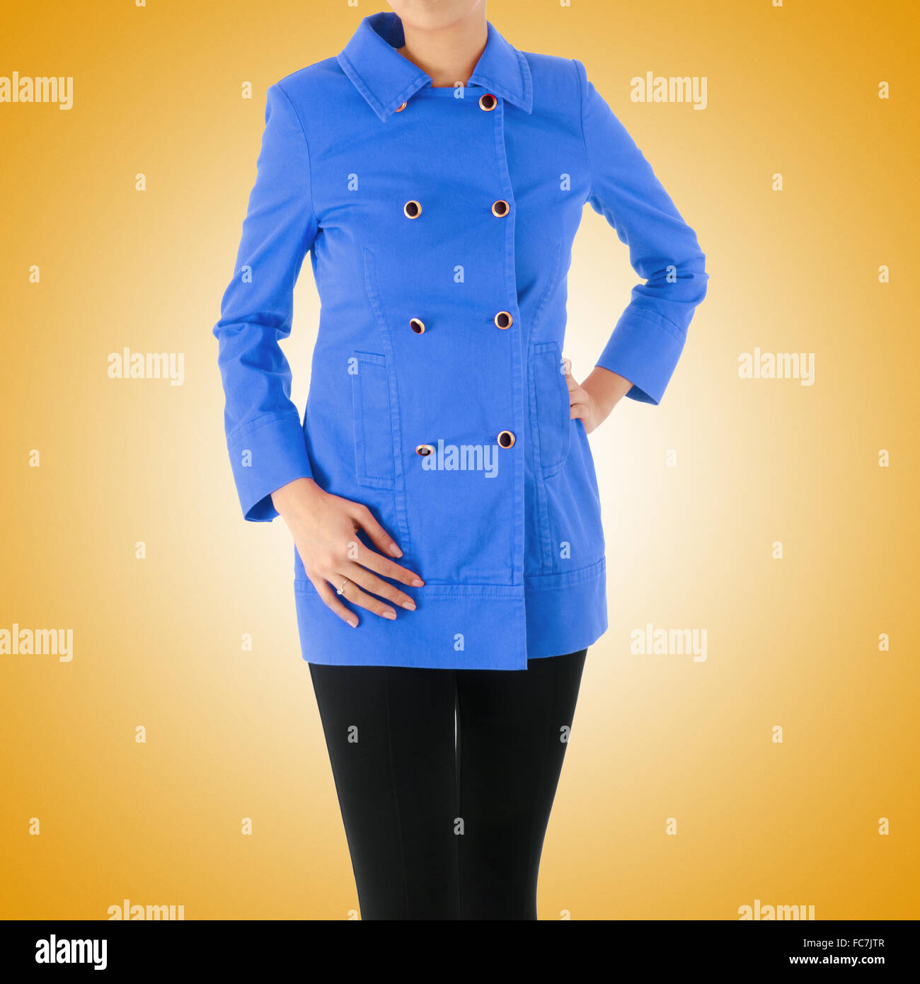 Coat hanger leather jacket hi-res stock photography and images - Alamy