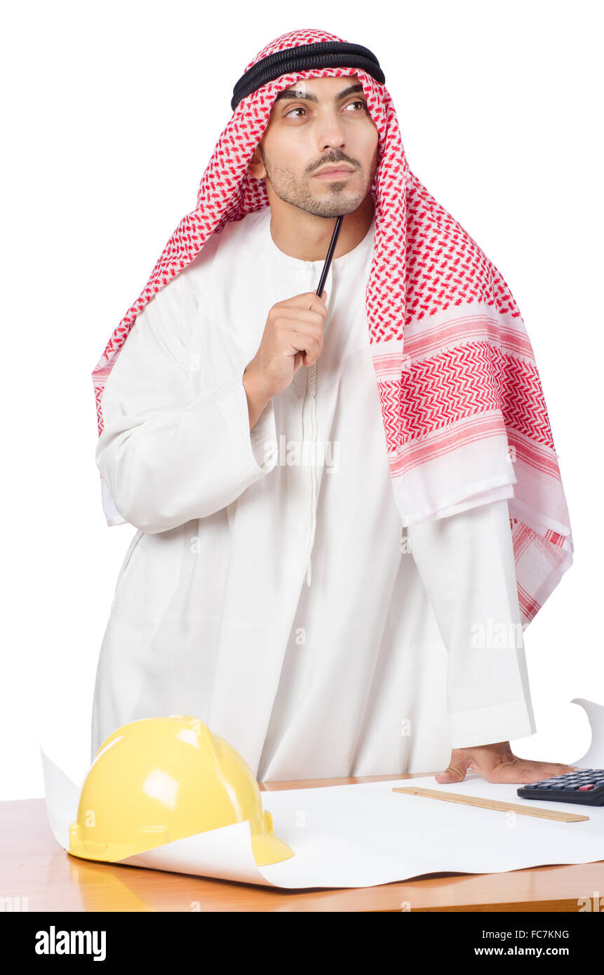 Arab man working in the office Stock Photo - Alamy