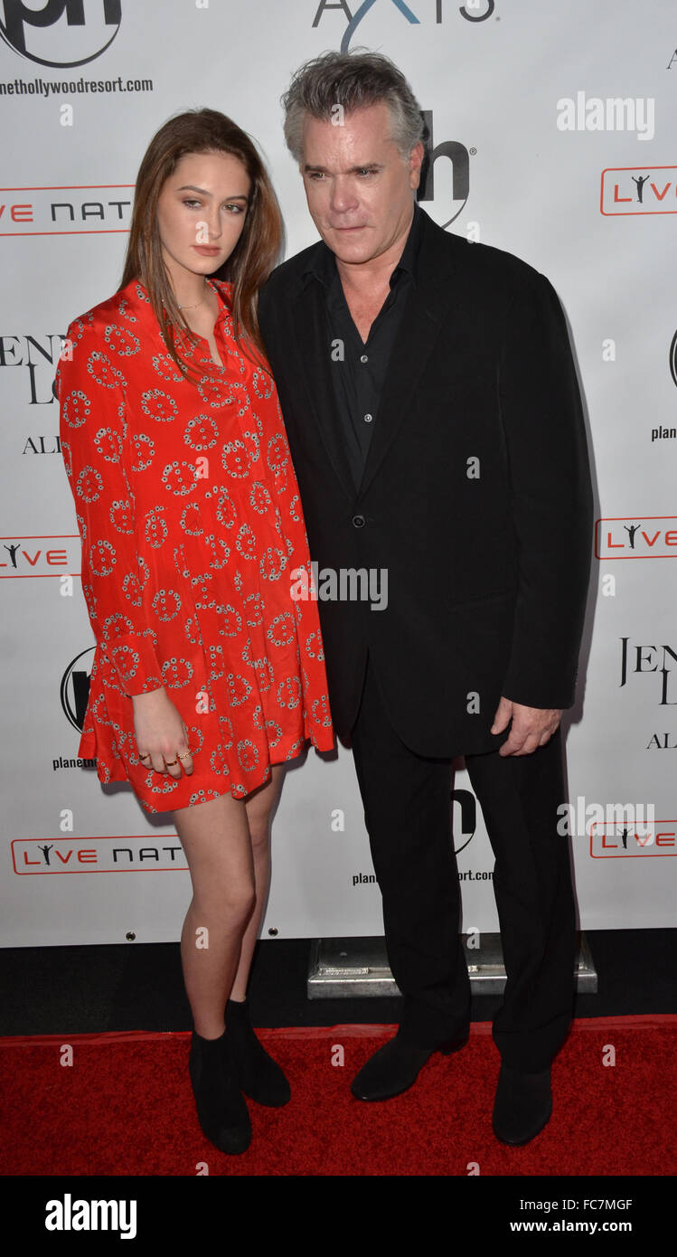 Las Vegas, Nevada, USA. 20th Jan, 2016. Actor Ray Liotta and daughter ...