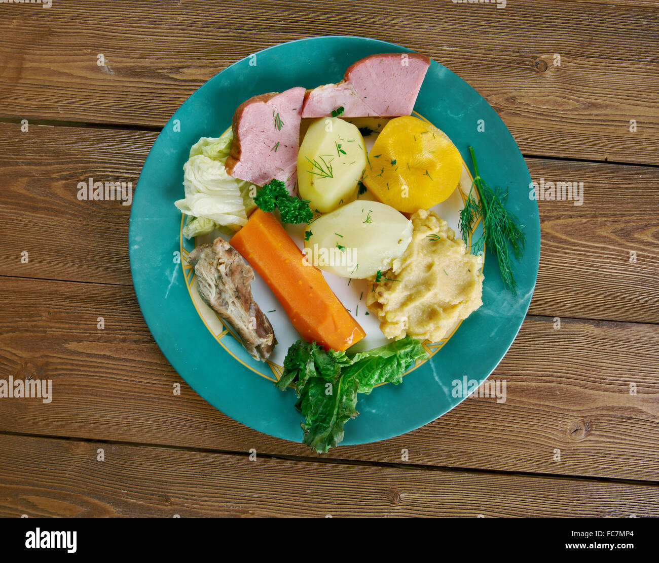 Corned salt beef dinner hi-res stock photography and images - Alamy