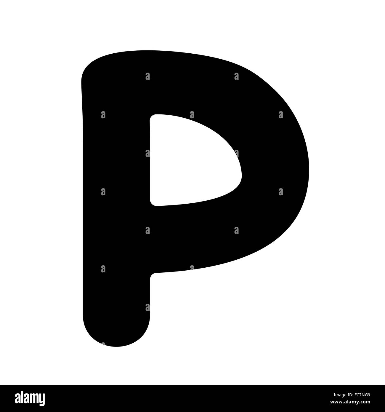 Capital letter p Black and White Stock Photos & Images - Alamy