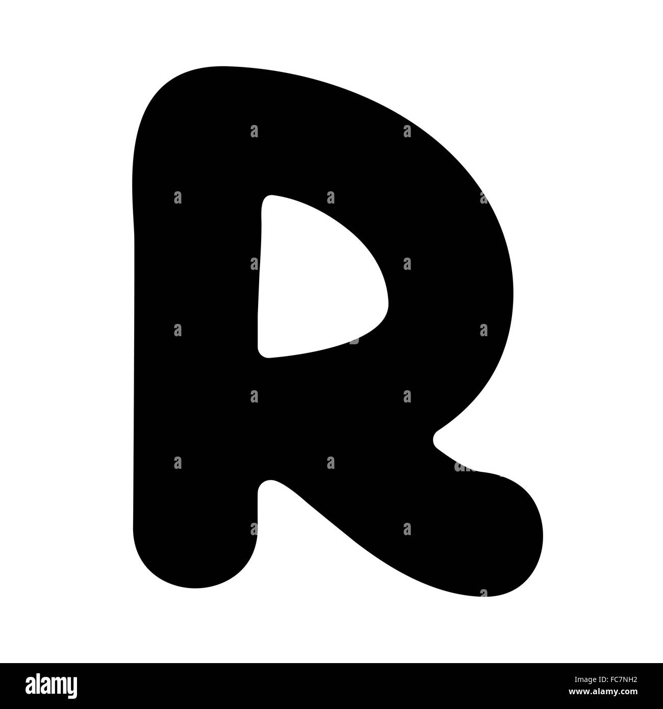 Capital R Bubble Letter