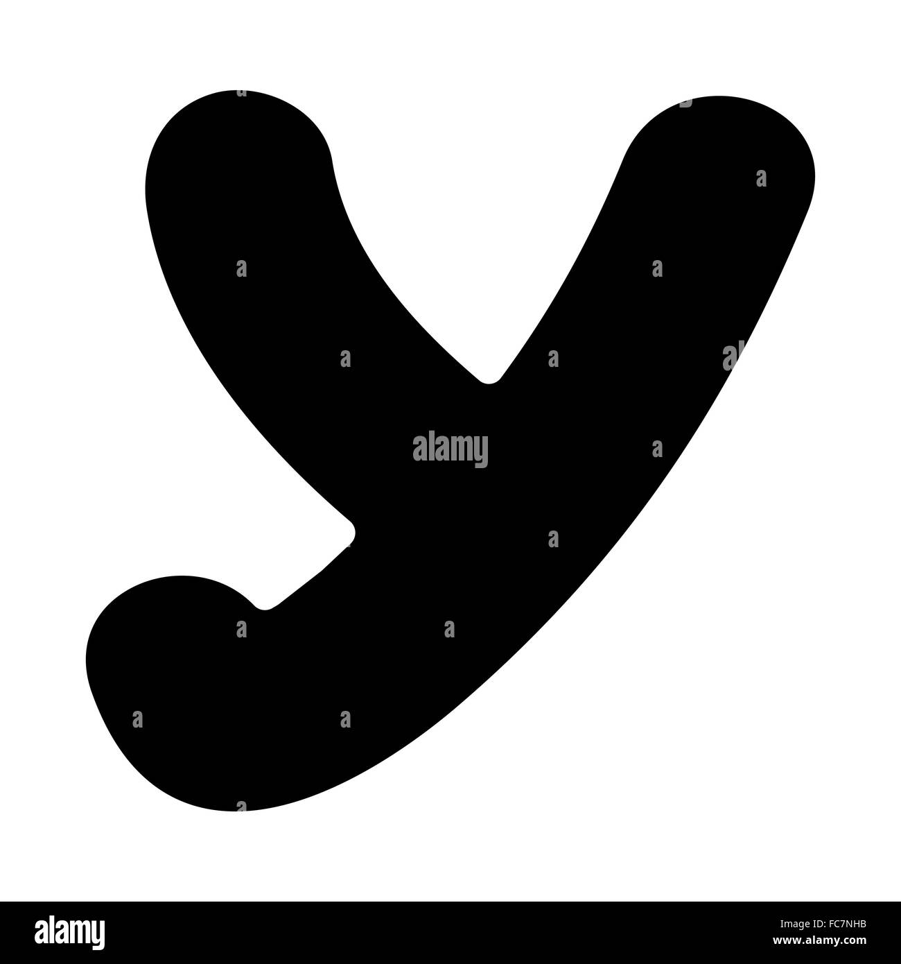 Bubble Letter Capital Y