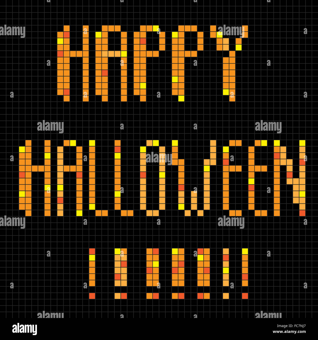 Pixel art halloween hi-res stock photography and images - Alamy