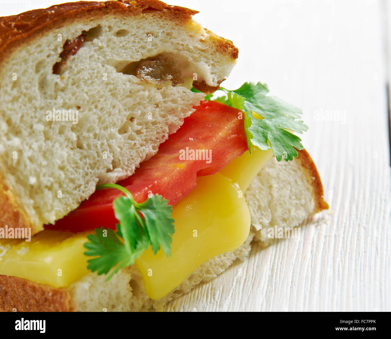 Cheese and tomato sandwich Stock Photo - Alamy