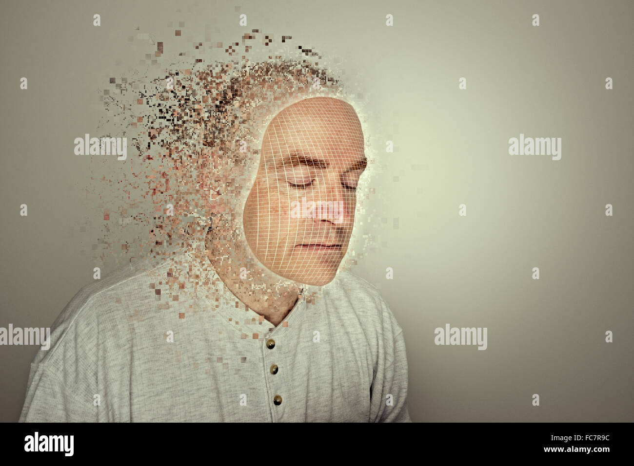 Digital man grid hi-res stock photography and images - Alamy