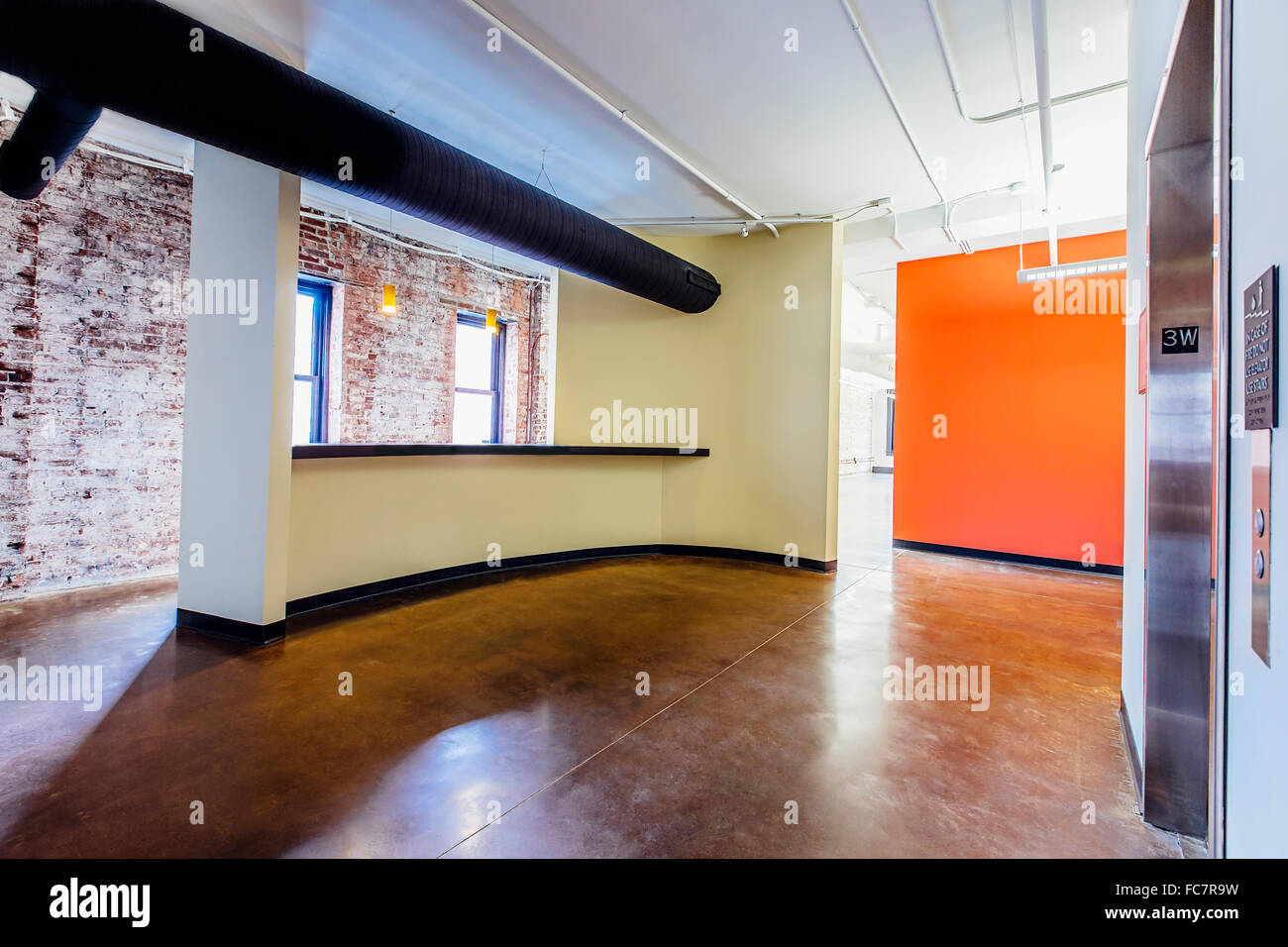 Empty room in modern office Stock Photo - Alamy