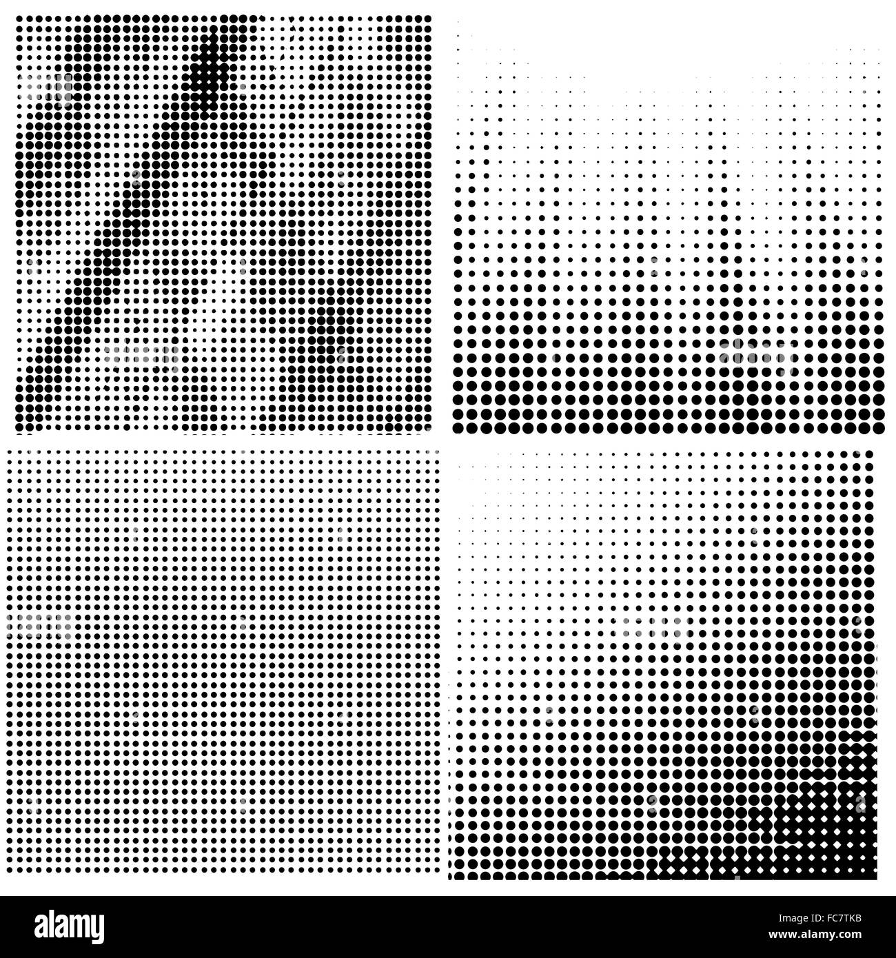Set of Halftone Dots Stock Photo - Alamy