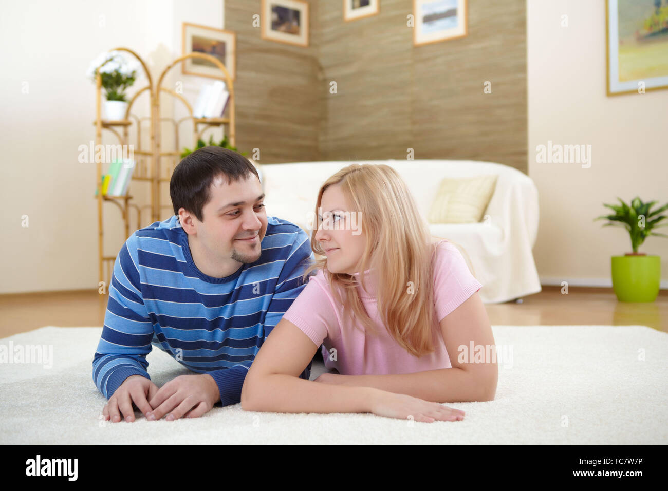 a happy young couple in love spending time together Stock Photo - Alamy