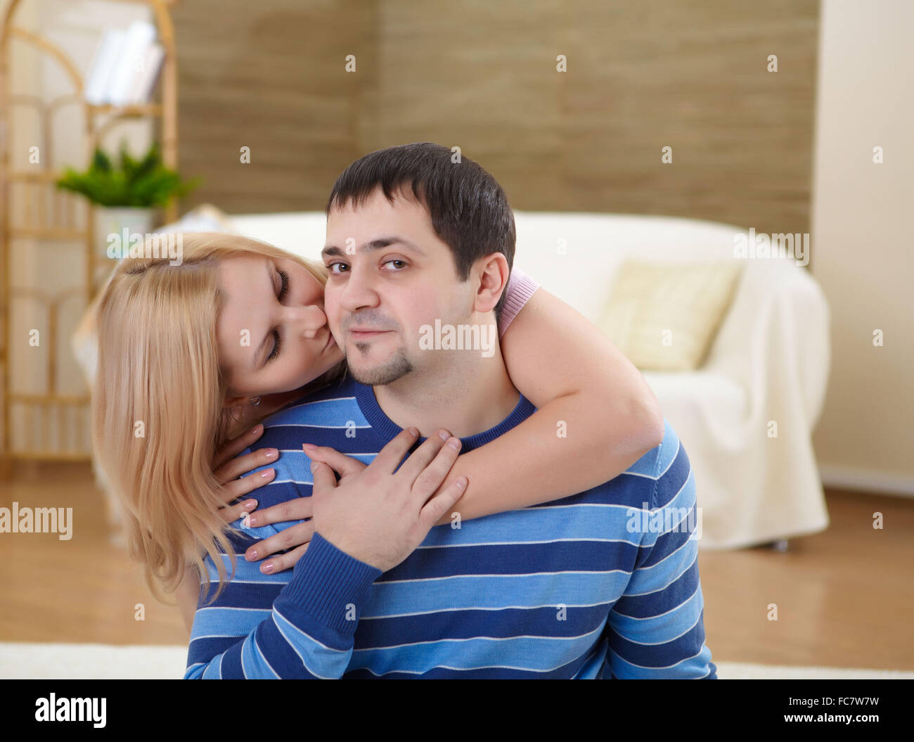 a happy young couple in love spending time together Stock Photo - Alamy