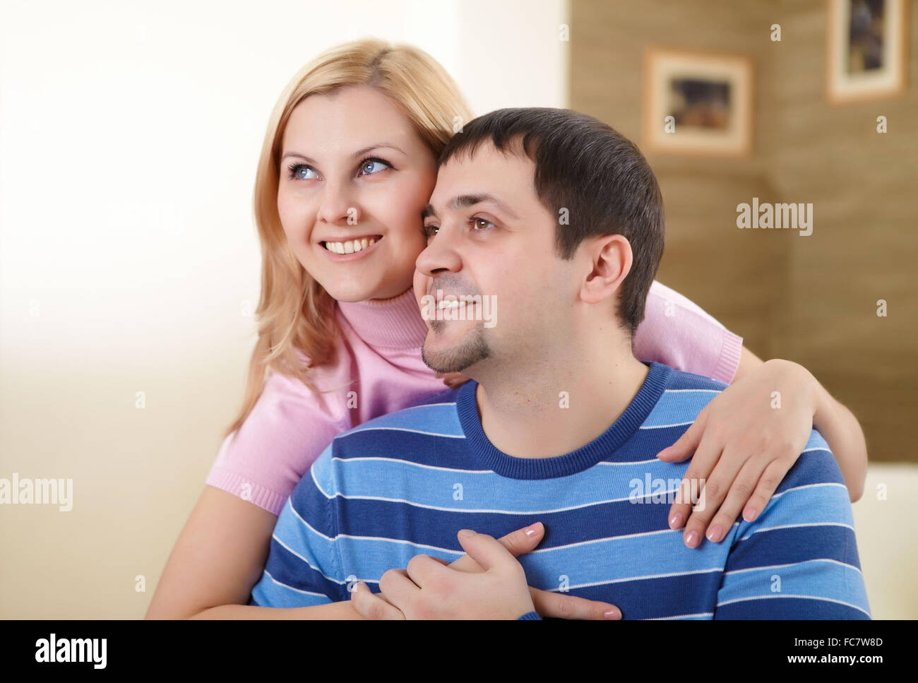 a happy young couple in love spending time together Stock Photo - Alamy