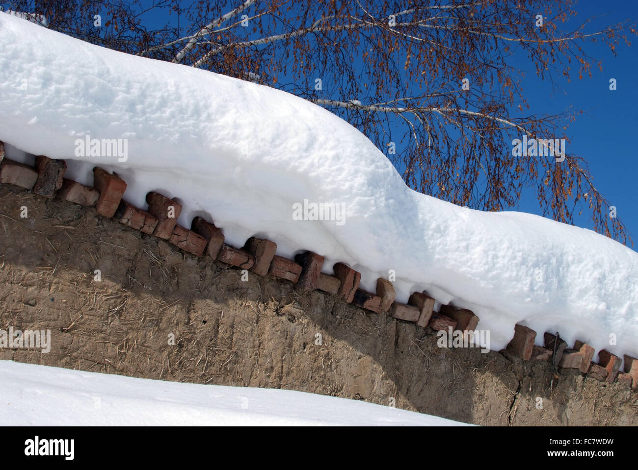 Xinjiang Aletai snow scenery Stock Photo - Alamy