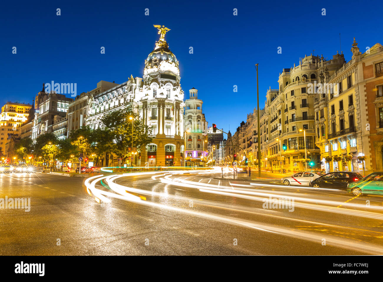 Gran Via Madrid Stock Photo - Alamy
