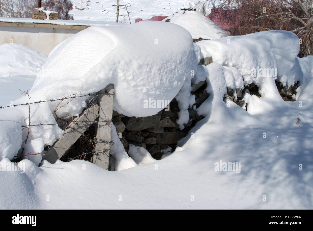 Xinjiang Aletai snow scenery Stock Photo - Alamy