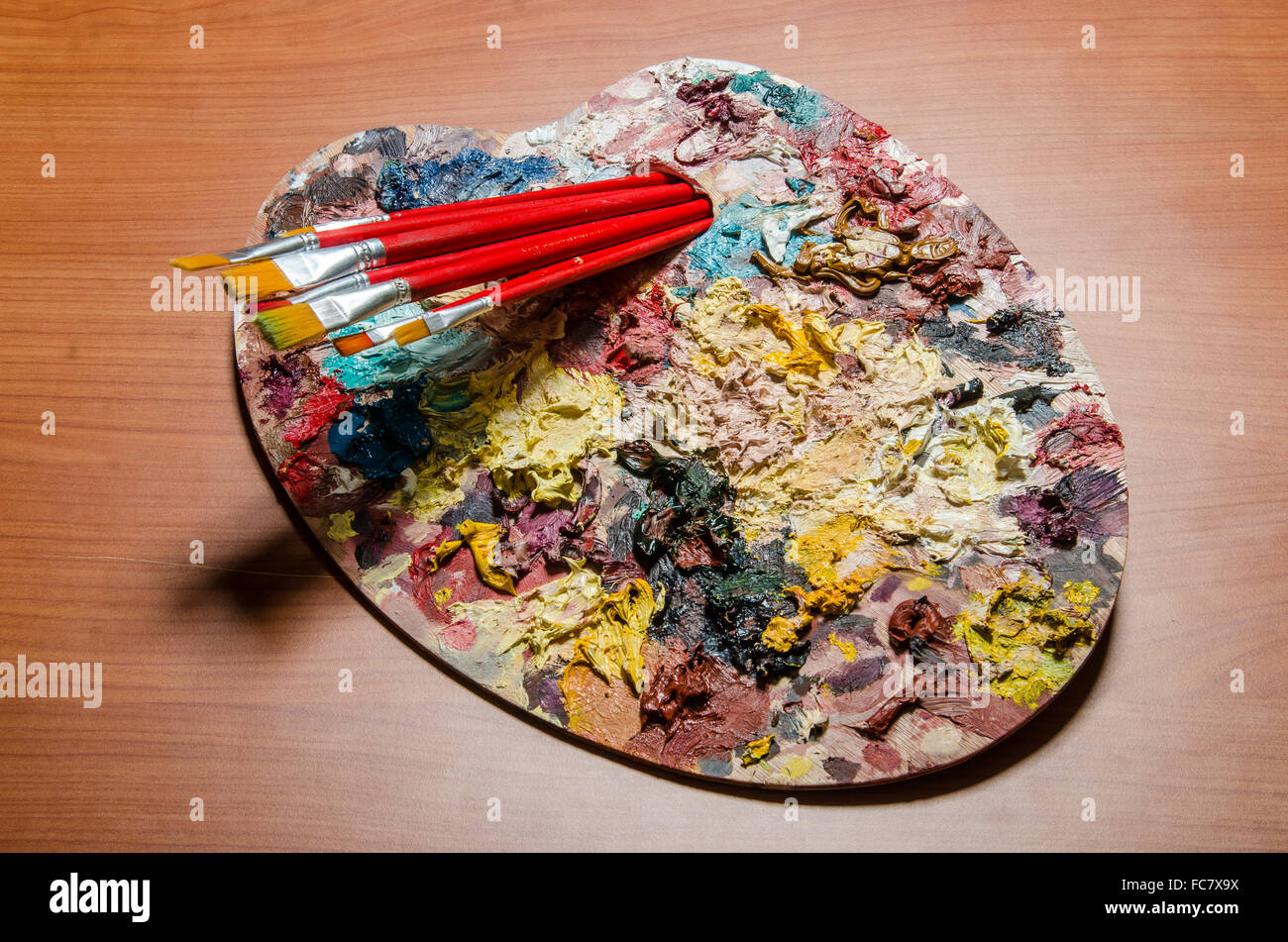 Artist palette in art concept Stock Photo - Alamy