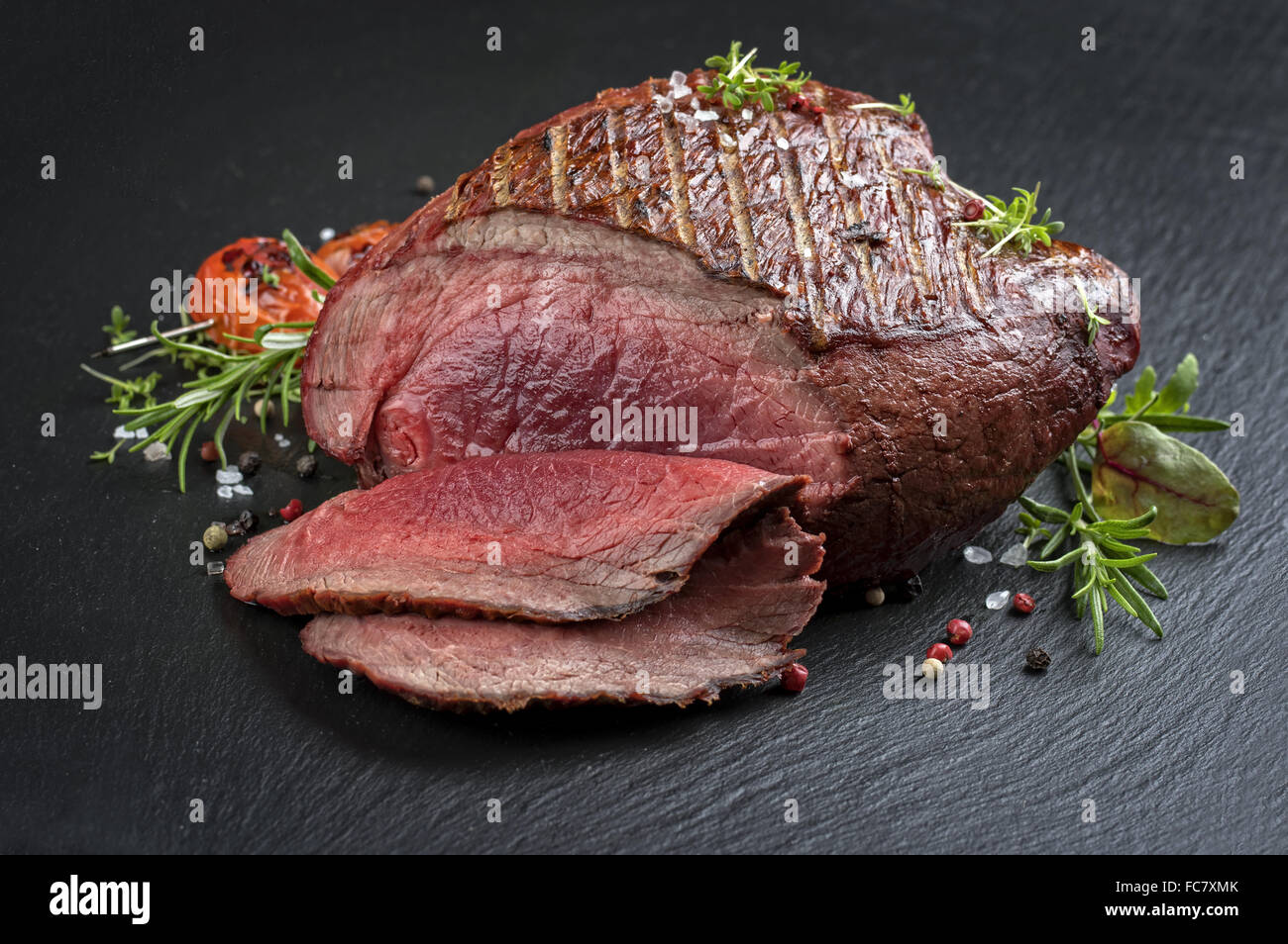 Barbecue Haunch of Venison Stock Photo - Alamy