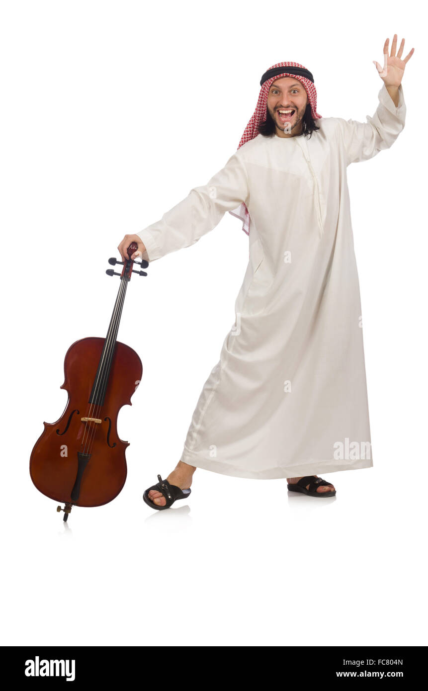 Arab man playing musical instrument Stock Photo - Alamy