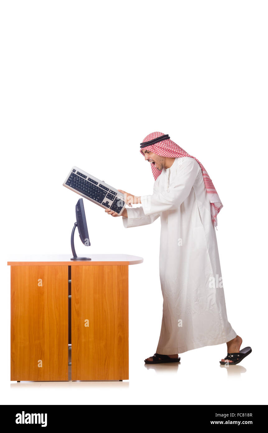 Irritated man office Cut Out Stock Images & Pictures - Alamy